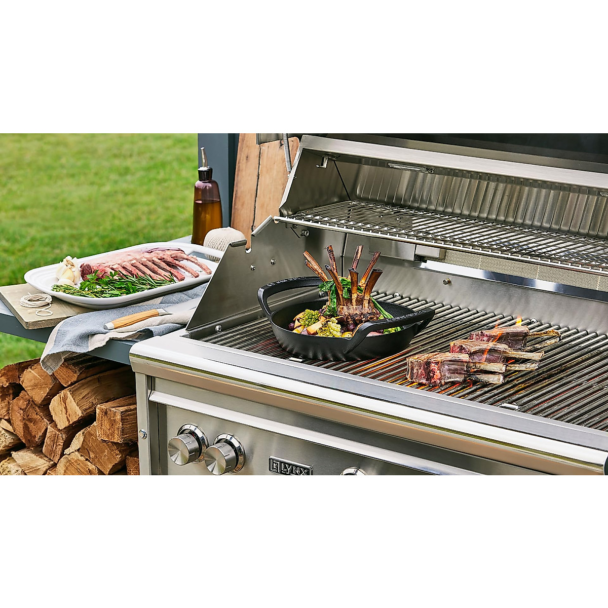 Le Creuset Alpine Outdoor Collection Enameled Cast Iron Skillet, 10"