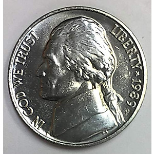 1989 P Jefferson Nickel Five-Cent Piece BU