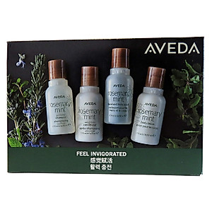 Aveda Rosemary Mint Shampoo, Conditioner, Hand & Body Wash, Body Lotion Set, 4 Count