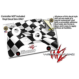 WraptorSkinz Decal Vinyl Skin Wrap compatible with XBOX One S/X Controller - Checkered Racing Flag (CONTROLLER NOT INCLUDED)