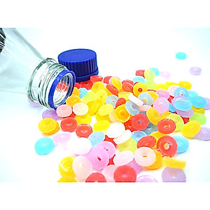 KINNOSE Thick Glass Conical Media Storage Bottles 250ml 500ml 1000ml with Blue Screw Cap Thick Graduated Borosilicate Glass Reagent Container