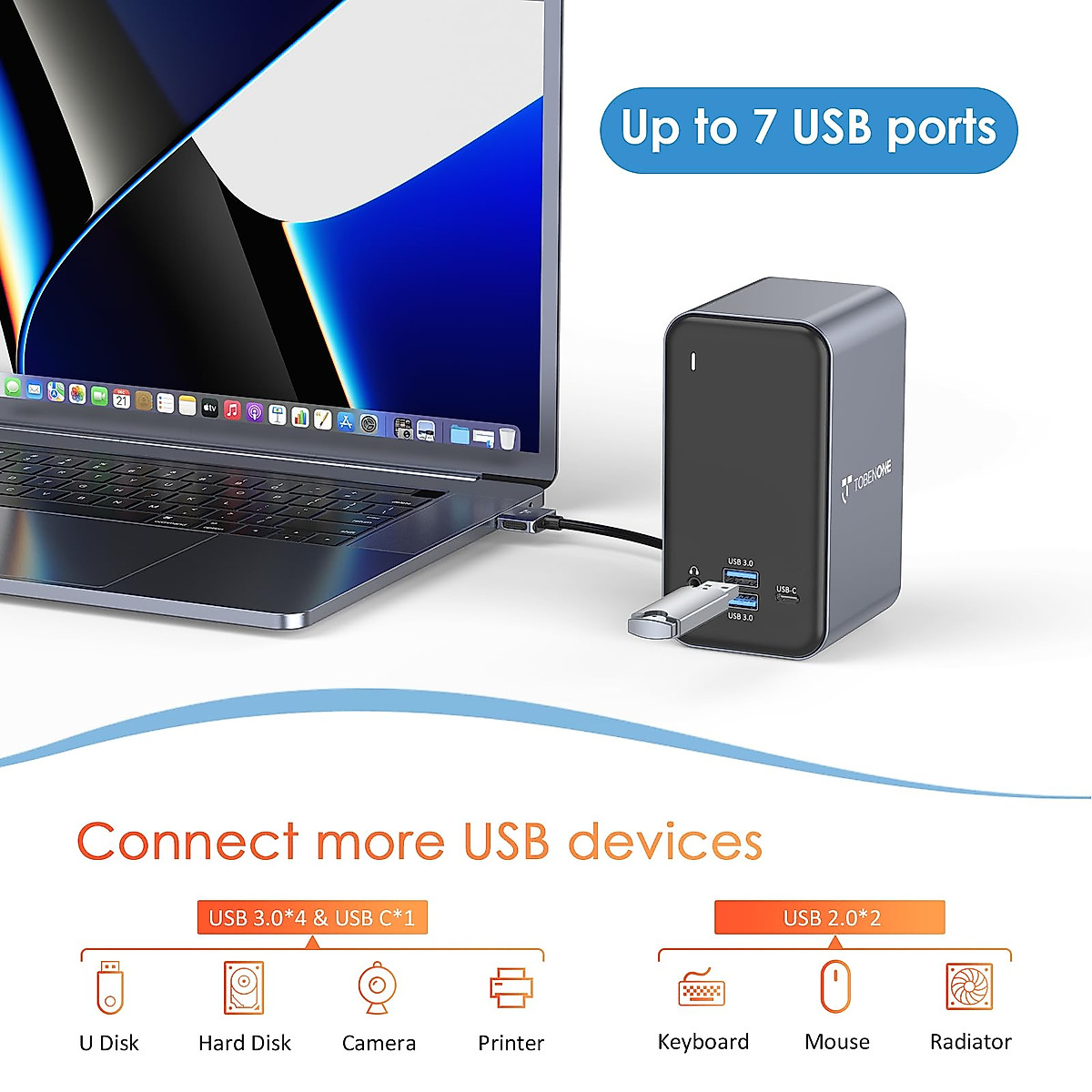 USB C Docking Station Dual Monitor for MacBook Pro, 15 in 2 USB C Laptop Docking Station Dual Monitor HDMI for MacBook Pro/Air with 2 4K HDMI Display, 6 USB A,USB C, SD&Micro SD,LAN, 87W PD 3.0