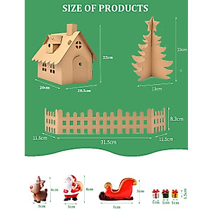 DIY Miniature House Kit, Build & Paint Dollhouse, Arts and Crafts Birthday Gifts for Kids Boys and Girls Age 3-12 (Moore's House)