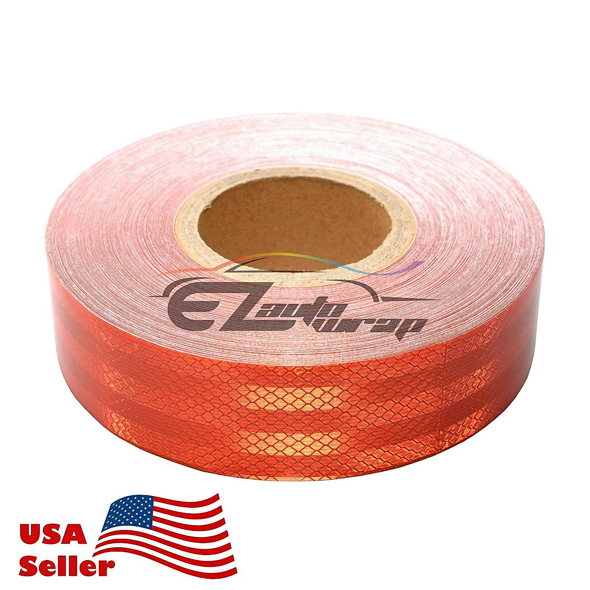 Free Tool Kit 2"x150ft Orange Night Reflective DOT-C2 Safety Tape Warning Caution Adhesive Conspicuity Marking Decal Sticker Roll Film Truck RV Trailer Boat ATV Construction Indoor Outdoor