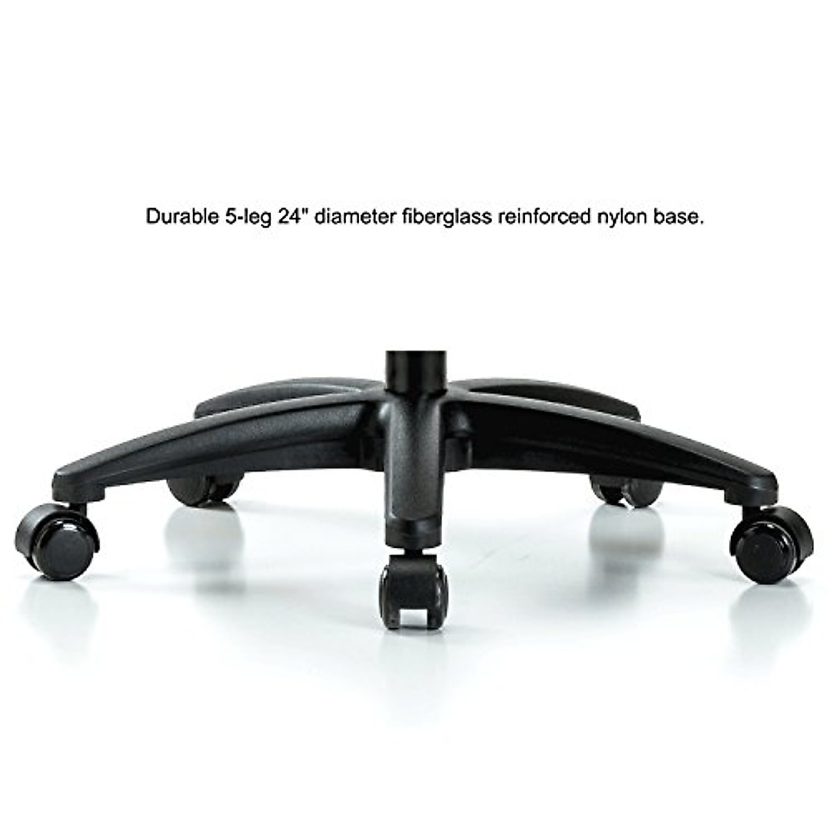 Perch Walter Rolling Height Adjustable Doctor's Stool with Back for Carpet or Linoleum | Workbench Height | 300-Pound Weight Capacity | (Imperial Blue Vinyl)