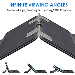 eoso Trackpad iPad Keyboard Case for Apple iPad 10.2" 2021 9th&8th&7th Gen, Air 3,Pro 10.5-7 Color Backlight,Touchpad Detachable Slim Cover with Pencil Holder (10.2"/10.5",Black)