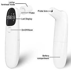 Cat and Dog Ear Temperature Monitor, Pet Only Thermometer, Dogs or Cats Ear Temperature Monitor with Warranty, Dog and Cat Ear Care Supply, Take Pet Temperature Tool.