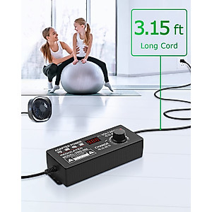 Arkare Universal Power Supply 120W AC Adapter Adjustable Power Adapter 4.5V 5V 9V 12V 10A 8A 6A 5A 3A 1A AC/DC AC 100-240V to DC 4~12V Multi Voltage Switching with 15 Tips & Polarity Converter