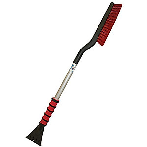 Mallory 989-34 MEGA MAXX 34" Long Reach Snow Brush with Integrated Ice Scraper and Foam Grip (Colors may vary)