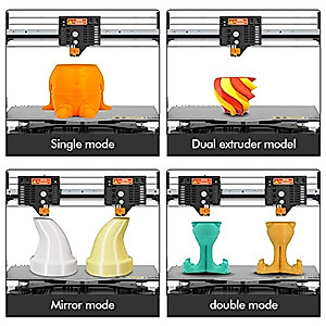 JGMAKER Large 3D Printer Artist-D Pro Auto Leveling IDEX Dual Extruder 3D Printers Direct Drive Extruder with Linear Rail X-axis Optical Endstop Meanwell Power Supply 32bit TMC2209 Driver