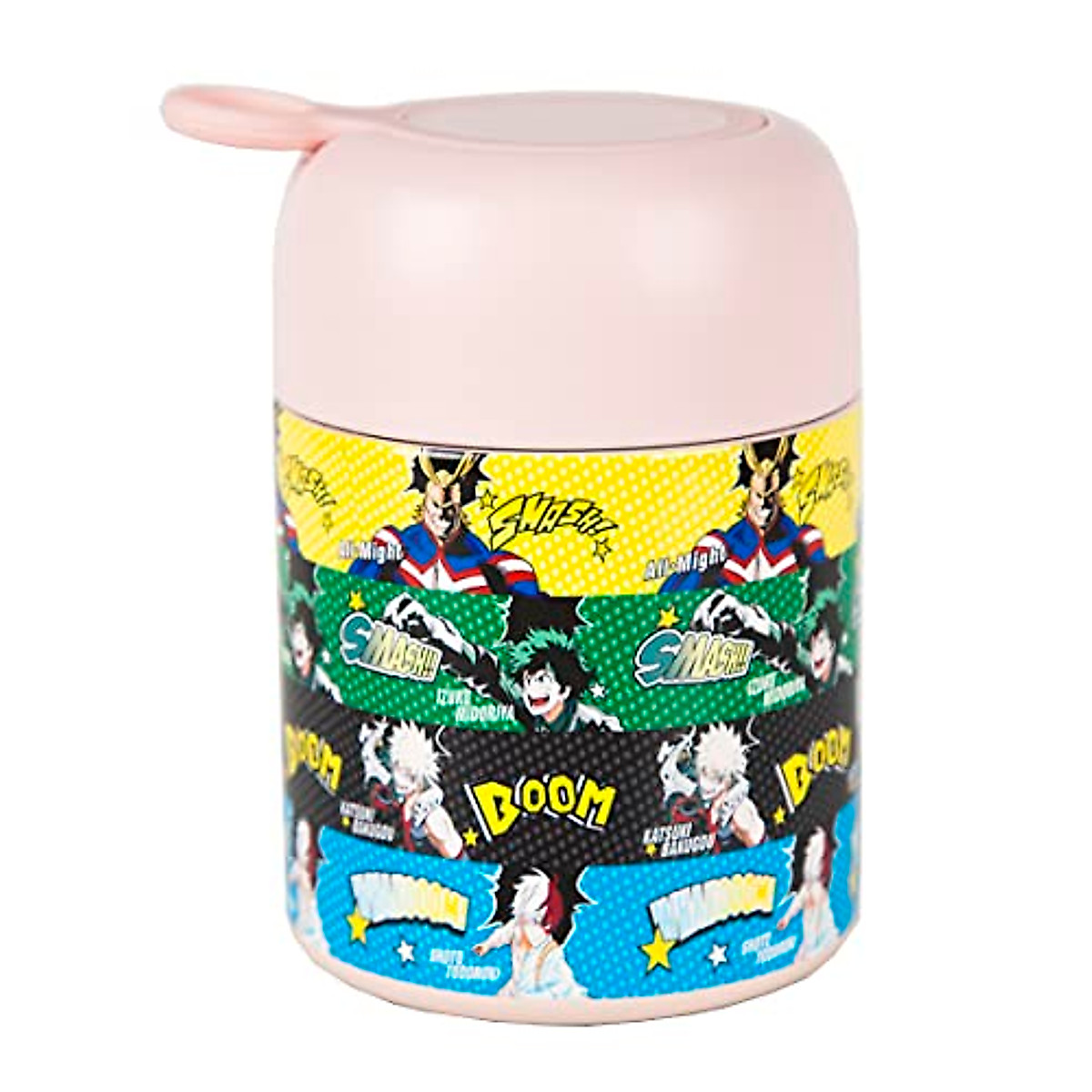 Maxerkeep Food Thermos Japanese Anime todoroki Deku izuku midoriya Bakugo 17oz Vacuum Insulated Soup Flask, Stainless Steel Lunch Container for Hot Food,Food Jar for Toddlers & Kids