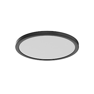 Marfete Flush Mount LED Ceiling Light Dimmable with Remote Control, 15.3 Inch 35W RGB Frontlight Close to Ceiling Light Fixture 3000-6500K, Modern Ultra-Thin Round Ceiling Lamp, for Bedroom
