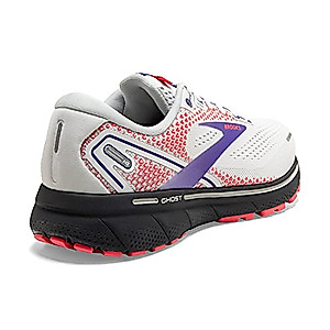 Brooks Women's Ghost 14 Neutral Running Shoe - White/Purple/Coral - 9.5 Medium