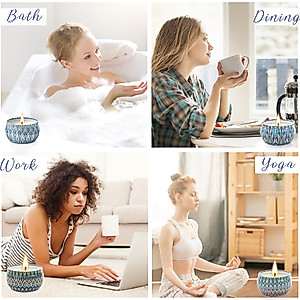 Scented Candles Gift Set, 12 Pack Soy Candles for Home Scented, Stocking Stuffers for Women, 300 Hours Burning, Aromatherapy Candle Set, Birthday Gifts for Women Mom with Gift Box