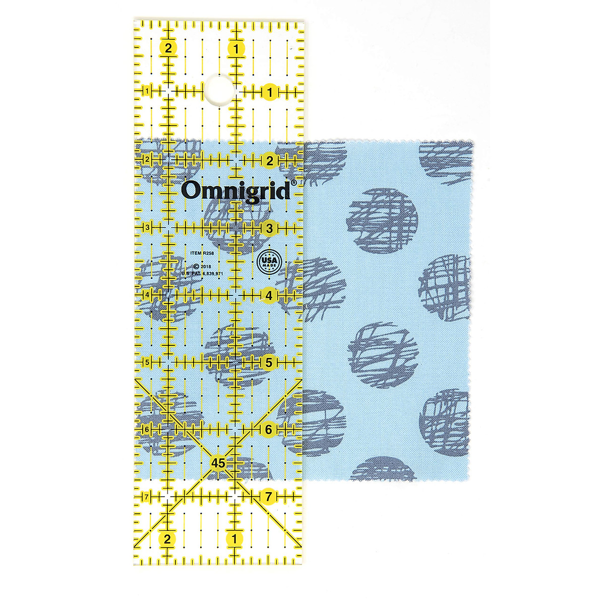 Omnigrid Ruler, 2-1/2 x 8-Inch, Clear