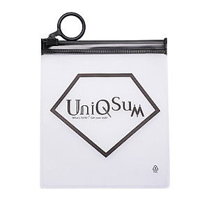 UNIQSUM Strong Skull Flat Soft curved Leash wallet chain Biker Punk Key chain SJ01S (Silver)
