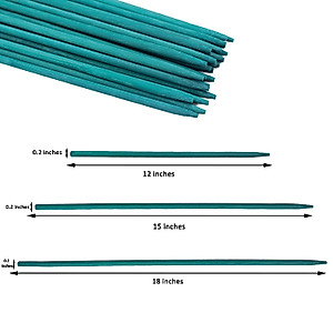 Green Bamboo Sticks Plant Stakes, Plant Support Sticks for Indoor Plants, GAGINANG Sturdy Bamboo Stakes, Floral Plant Support for Indoor and Outdoor Plants 25 Pack（18 Inches）