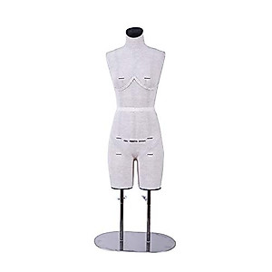Tailors Dummy Mannequins Small Female Tailor Dummy, 1:2 Scale Dress Form Mannequin Dressmakers Manikins Adjustable Height Decoration Accessories Dressform Mannequin
