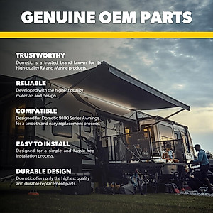 Dometic 3310423.209U OEM RV 12V Power Awning Extension Motor for 9100 Awnings | RH Black Torsion Assembly