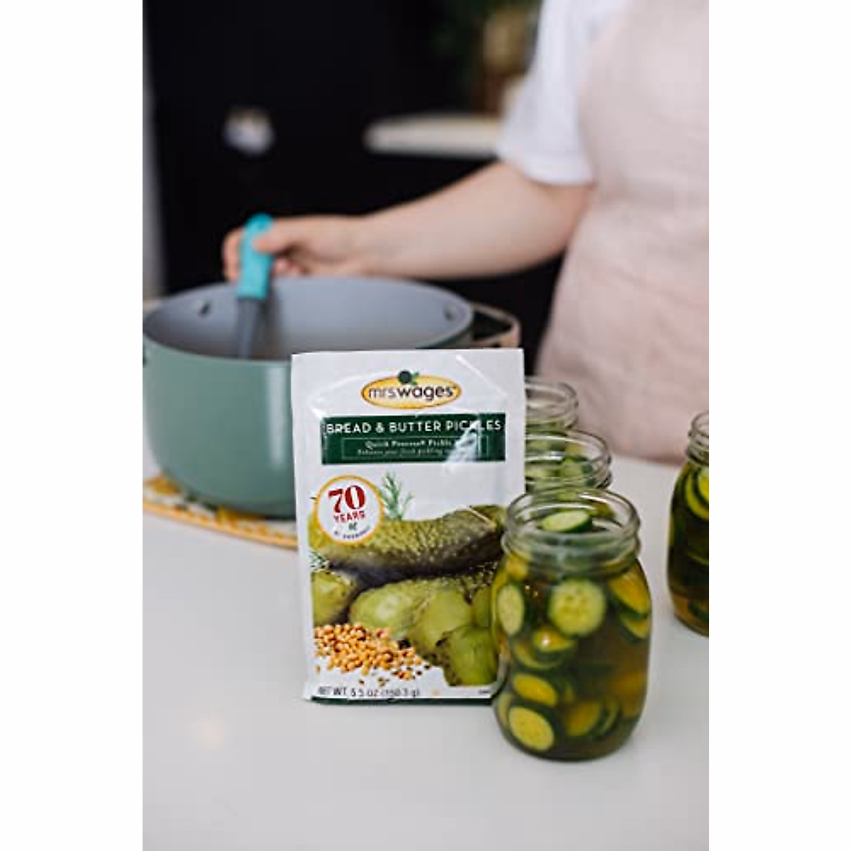 Mrs Wages Bread and Butter Pickles Quick Process Mix 5.3 Ounce (Pack of 6)