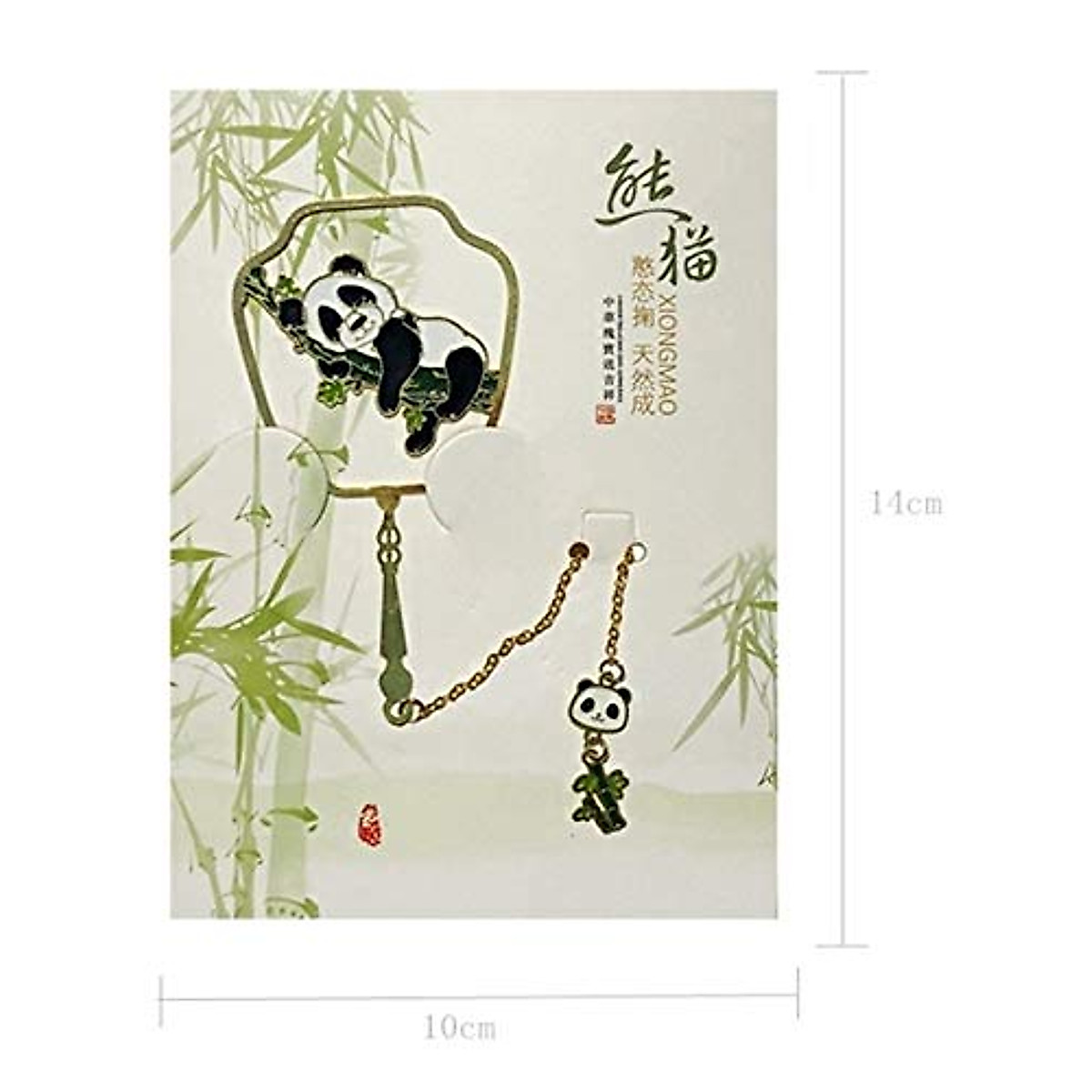 Unique Designed Panda Metal Bookmarks Specially Good for Gifts (Set of 7)
