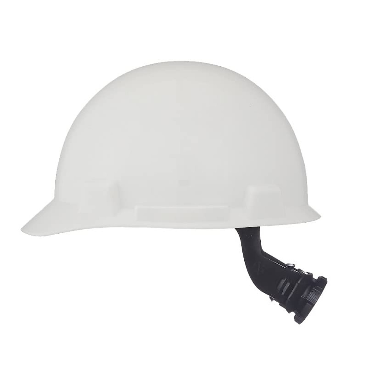 MSA 10074067 SmoothDome Cap Style Safety Hard Hat with Fas-Trac III Ratchet Suspension | Polyethylene Shell, Superior Impact Protection, Self Adjusting Crown Straps - Standard Size in White