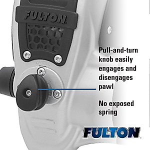 Fulton FW20000101 F2 Trailer Winch with Strap - 2000 lb. Load Capacity