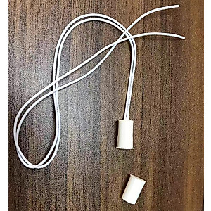 bnafes Recessed Security Alarm Contacts Door Window Sensor Magnetic Reed Switch White 4Pcs