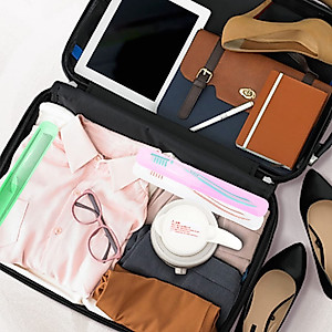 Krgiqn 30 Pack Travel Toothbrush Case Holder,Portable Toothbrush Storage Tubes,Plastic Toothbrushes Case Cover Protector for Home,Outdoor,Daily,Travel Use…