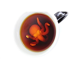 CREATURE CUPS Cthulhu Ceramic Cup (11 Ounce, Black Exterior) - Creepy Cups - Hidden Animal Inside Mug - Birthday, Halloween, Spooky Gift for Coffee & Tea Lovers