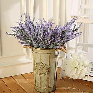 Luyue 8 Pack Artificial Lavender Flowers Bouquet Fake Lavender Plant Bundle for Wedding Home Decor Garden Patio Decoration