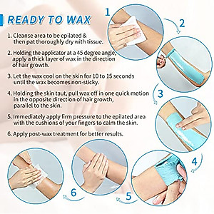 Brazilian & Bikini Wax Kit - Hard Wax for Easy Hair Removal, Suitable for Sensitive Skin, Microwave-Ready