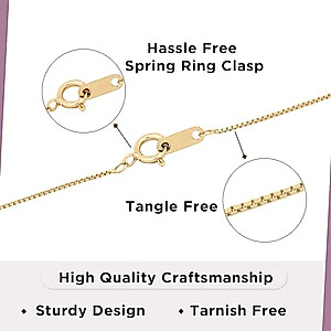 Jewelili Womens Heart Yellow Gold Over Sterling Silver Necklace with Natural White Round and Baguette Diamonds 1/4 Cttw 18" Box Chain