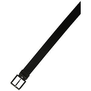Armani Exchange Men's Skinny Leather Belt, Black/Brown Black/Brown, 30