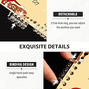 SPRIPORT Cute Owl Christmas Hat Spiral Journal Notebook for Women Men A5 Memo Notepad Sketchbook with Durable Hardcover & 60 Pages School Stuff for Study Notes Work School Journaling Boys Grils