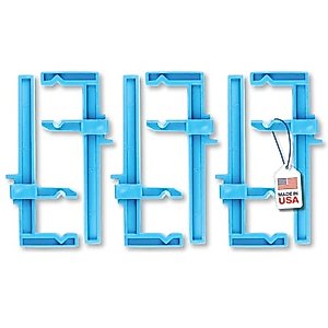 Excel Blades 3 Inch Plastic Bar Adjustable Clamps for Diorama, Made in the USA, Modeling Clamps, Hobby Tools for Model Building, Miniature Plastic Clamp, Made in USA, 6 Pack