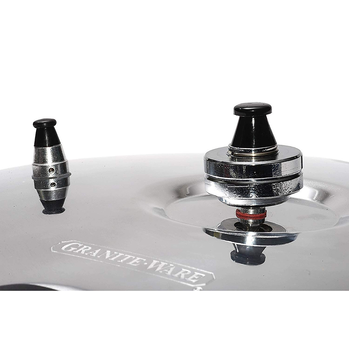 Granite Ware Pressure Canner and Cooker/Steamer, 7 Pint Jars or 8 Half-Pint Jars, 12-Quart, Black