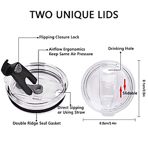 Qtencas 2 Pack Thank You Gifts for Women, You're Awesome Stainless Steel Insulated Travel Tumbler, Graduation Appreciation Gifts for Women Her Friend Teacher Mom Coworker Sister(20Oz, Rose Gold& Mint)