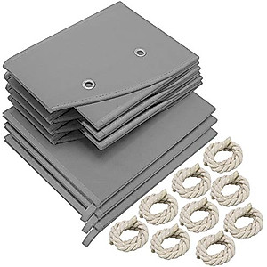 Sorbus Storage Bins [3-Pack] Fabric Storage Baskets, Foldable Closet Organizer Trapezoid Storage Box (Grey)