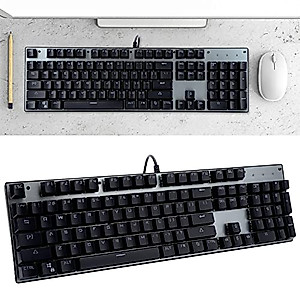 Demeras Keyboard Replacement Computer Accessory Comfortable Mechanical Keyboard Durable Rugged Stable Gaming Keyboard 04 Key Keyboard for Laptop for PC for Gaming