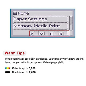 Toner Kingdom Compatible 055H Toner Cartridge Replacement for Canon 055H 055 High Yield Color imageCLASS MF741Cdw MF743Cdw MF745Cdw MF746Cdw LBP664Cdw Toner Printer (Black,Cyan,Yellow,Magenta)