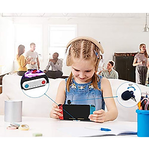 DRILI Bluetooth Adapter for Switch/Lite, Equipped with 3.5mm MIC, Support Dual Connections, Compatible with Switch/Lite, PS4, PC, Laptops