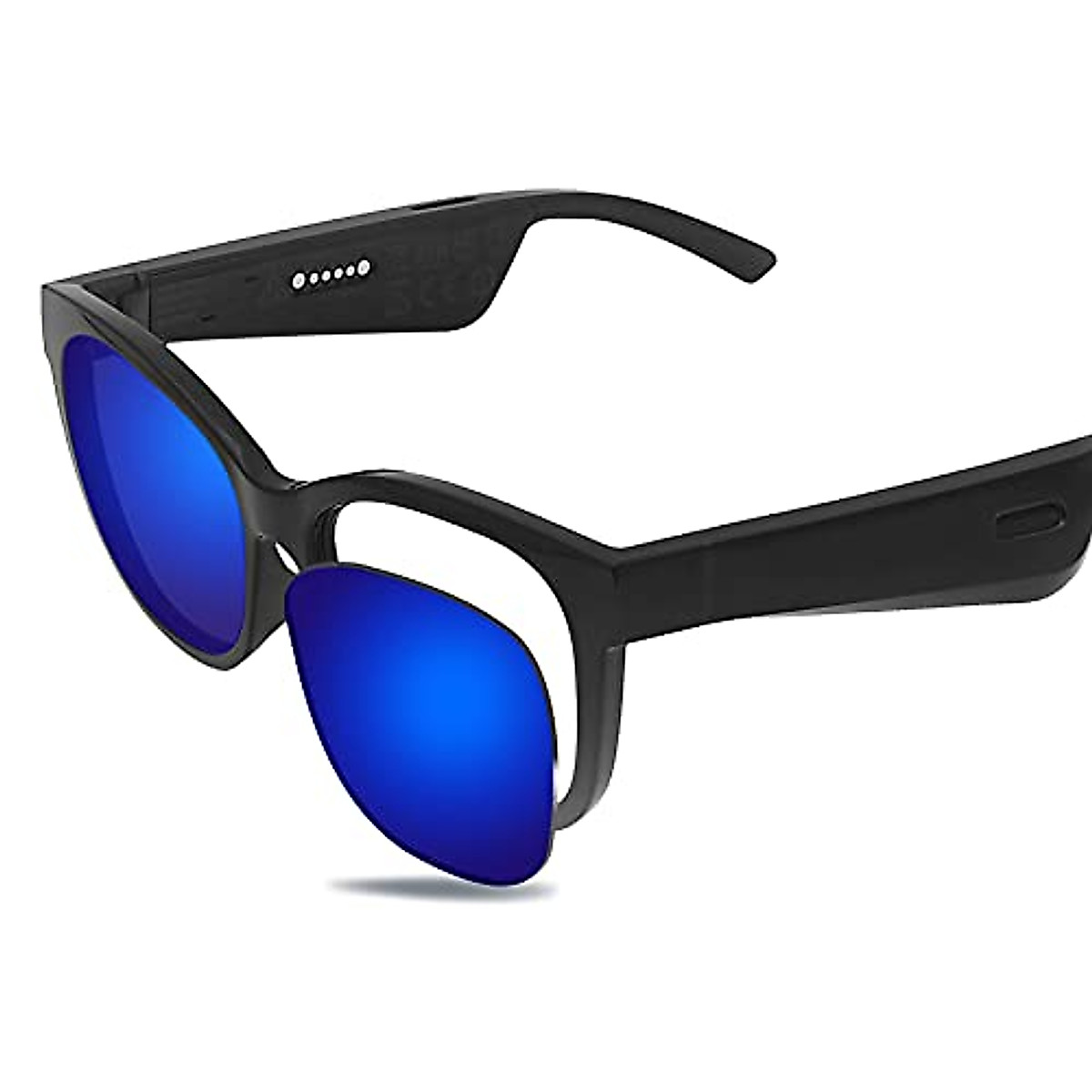 Glintbay 100% Precise-Fit Replacement Sunglass Lenses for Bose Soprano BMD0011 - Polarized Deep Blue Mirror