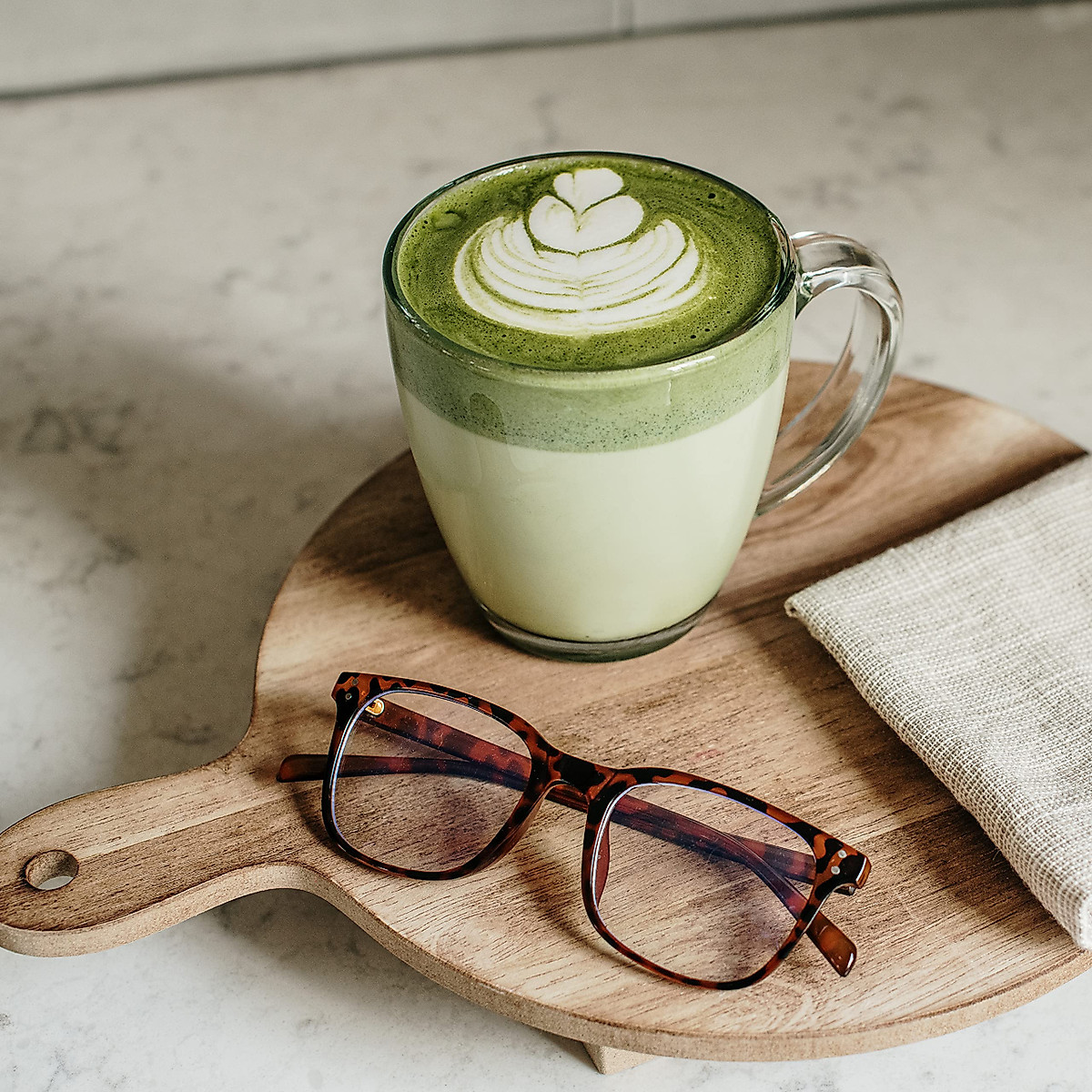 Libbey Tapered Glass Mugs, 15.5-ounce, Set of 8