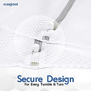 MAAGROOT 10 Pcs [2XXL/2XL/2L/2M/1S/1Mini] Durable Honeycomb Mesh Laundry bags for Delicates,Travel Organization Bag for Lingerie,Blanket,Clothes,Jeans,Bath Towel,Sock