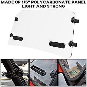 Full Windshield for General, SAUTVS Clear Hard Coat Poly Vented Front Windshield for Polaris General 1000 2016-2022/4 1000 2017-2022/ General XP/XP 4 1000 2020-2022 Accessories, Replace #‎2884337