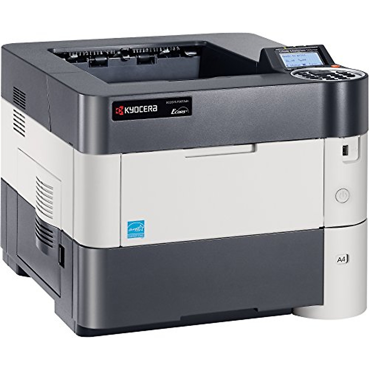 Kyocera 1102T72US0 ECOSYS P3055dn Black & White Network Printer, 5 Line LCD Screen with Hard Key Control Panel, Up to Fine 1200 DPI Print Resolution, Wireless and Wi-Fi Direct Capability