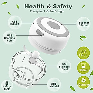 Electric-Herb-Grinder-Large-3.4oz-USB Rechargeable, 3.5'' Powerful Grinder for Dry and Fresh Herbs and Spices, Portable Waterproof, Better Control of Herb Coarseness, Practical and Muntifuctional Gift