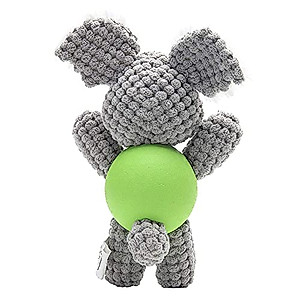 ONTWOPETS Dog Toy Plush Durable Small Dog Toys Low Stuffing Interactive Dog Plush Toys W/Squeaker Puppy Chew Toys Reduces Boredom (Small, Koala with Squeaker Rubber Ball Body)