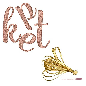 You're Like Really Pretty Banner, Rose Gold Glitter Banner for Girls Birthday Bachelorette Party Decorations Sign